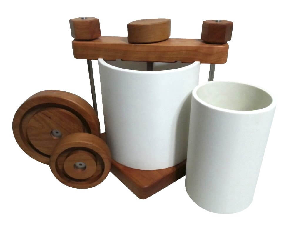 The Ultimate Cheese Press in Cherry Wood Ultimate Cheese Press in ...